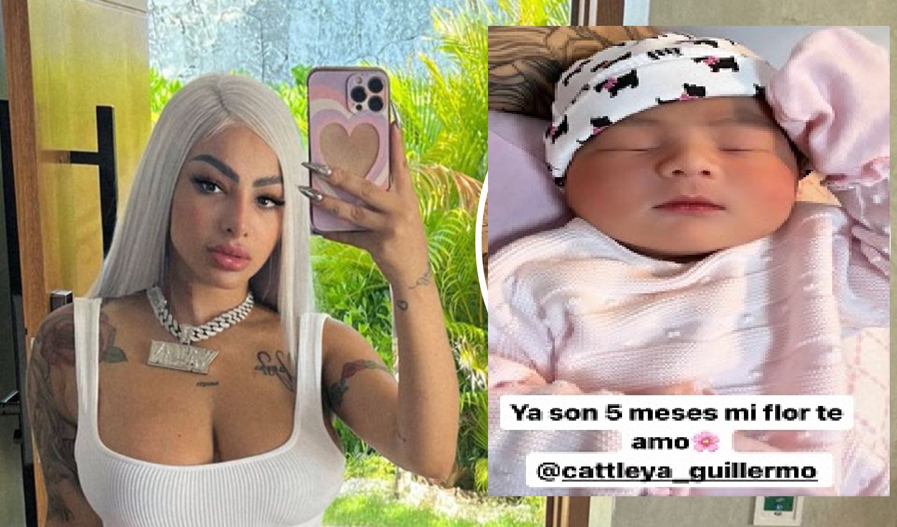 Yailin sorprende al publicar el rostro de Cattleya para celebrar sus primeros cinco meses - Las ...