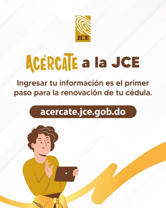 JCE habilita formulario digital “Acércate” para actualizar datos de la ...